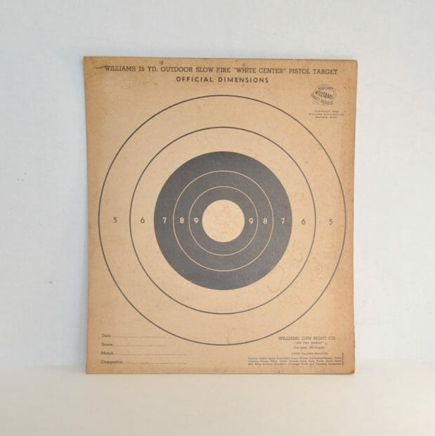 Vintage Shooting Targets – Pistol Targets From the 1950’s